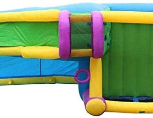 Multifunctional Trampoline/Children Slide/Inflatable Castle and Slide,/Outdoor Playground/Home Square Trampoline/Best Gift for Children Color 230 485 223Cm