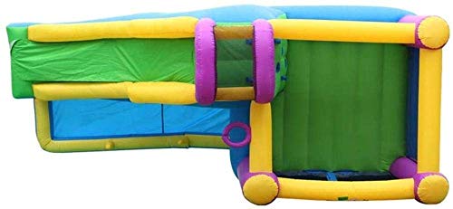 Multifunctional Trampoline/Children Slide/Inflatable Castle and Slide,/Outdoor Playground/Home Square Trampoline/Best Gift for Children Color 230 485 223Cm