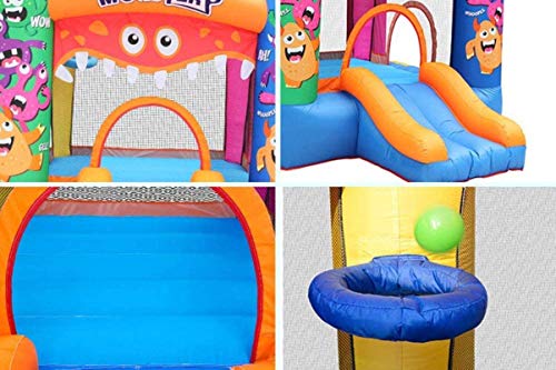 Inflatable Bouncy Castle, Children's Inflatable Castle, Small Indoor and Outdoor Trampoline, Environmental Protection, Oxford Cloth Fabric, Water Inflatable Children's Playground