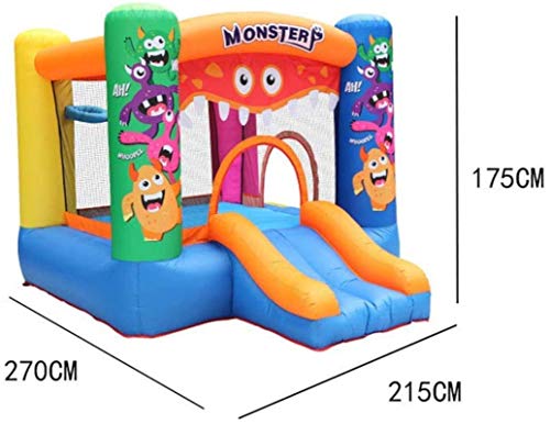 Inflatable Bouncy Castle, Children's Inflatable Castle, Small Indoor and Outdoor Trampoline, Environmental Protection, Oxford Cloth Fabric, Water Inflatable Children's Playground