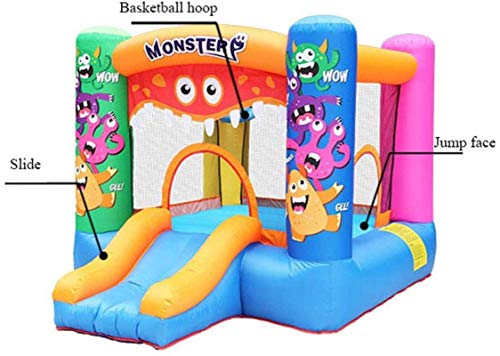 Inflatable Bouncy Castle, Children's Inflatable Castle, Small Indoor and Outdoor Trampoline, Environmental Protection, Oxford Cloth Fabric, Water Inflatable Children's Playground