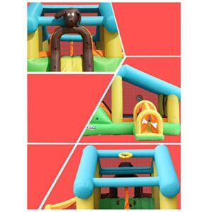 Inflatables Bouncy Castles Inflatable Castle Children's Toy Playground Children's Slides Large Outdoor Bouncing Bed Home Castle Toys