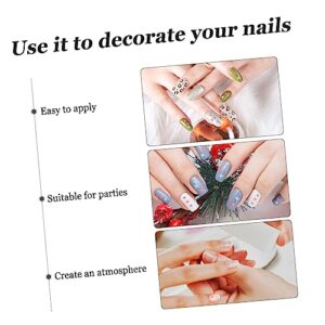 FOMIYES 2 Sets Four-Pointed Star Sequins Glitter Stickers Nail Sequins Nail Art Stickers 3D Holographic Glitter Nail Metallic Nail Tip Decoration Glitter Nail Polish PVC Manicure Glitter