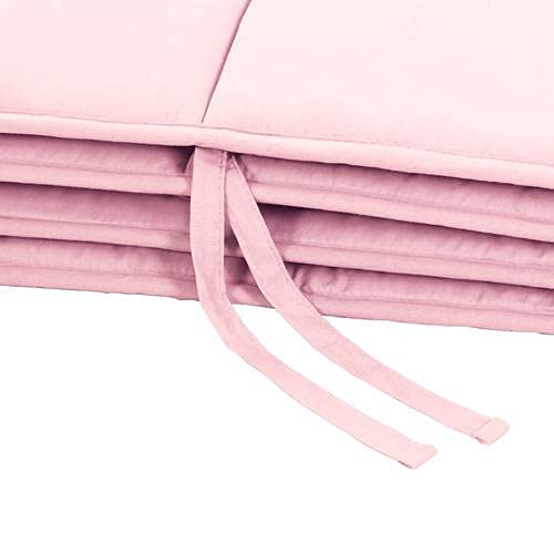 Boys&Girls Baby Crib Bumpers Soft Cotton Padded,4 Sides Padded Crib Protector Bumper Cushion Crib Cotton Padding for Sides,Breathable Mesh Crib Liner Crib Bumper Pads-Anti-Bumper (F-S)