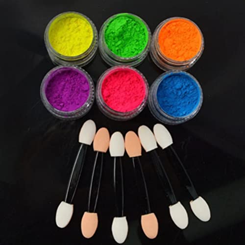 Pigment Body Powder Color Glow Powder Fluorescent Glitter Pearl High Gloss Nail Powder Powder Nail Pigment For Body And Craft Kids Face Paints