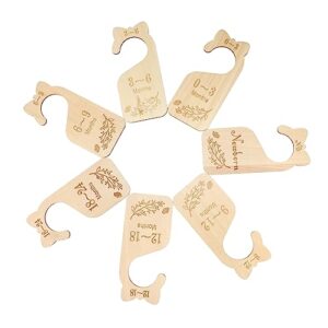 alasum 7pcs wooden divider baby outfit newborn costume baby sets infant closet divider clothes size dividers baby clothes divider wood wooden clothes divider closet size divider baby room