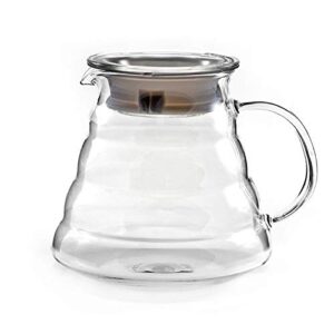 hiware 600ml coffee server, standard glass coffee carafe, coffee pot, clear