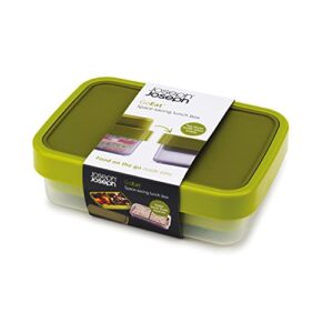 Joseph Joseph 81031 GoEat Compact 2-in-1 Lunch Box, Green