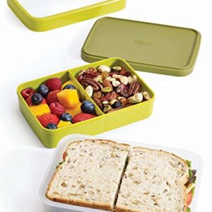 Joseph Joseph 81031 GoEat Compact 2-in-1 Lunch Box, Green