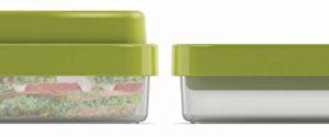 Joseph Joseph 81031 GoEat Compact 2-in-1 Lunch Box, Green