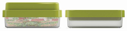 Joseph Joseph 81031 GoEat Compact 2-in-1 Lunch Box, Green