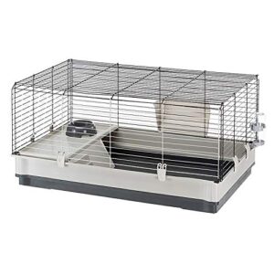 ferplast krolik green rabbit cage deluxe | rabbit cage includes all accessories & measures 39.4l x 23.6w x 19.7h & includes all accessories | 1-year manufacturer's warranty