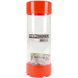 viewtainer (6-pack) storage container 2.75 inch x 8 inch orange cc27508-8