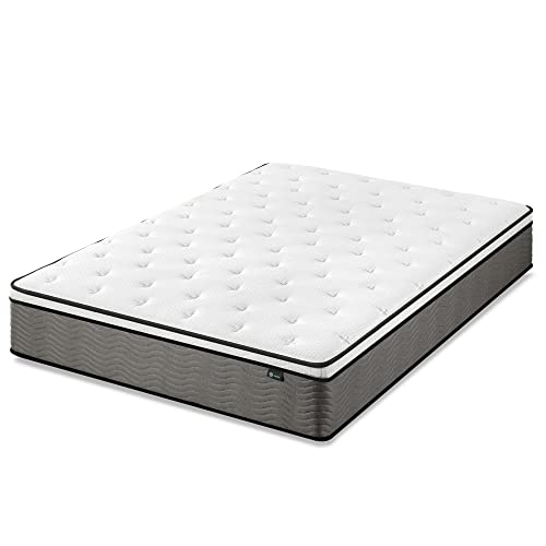 ZINUS 12 Inch Support Plus Pocket Spring Hybrid Mattress / Extra Firm Feel / Heavier Coils for Durable Support / Pocket Innersprings for Motion Isolation / Mattress-in-a-Box, Full