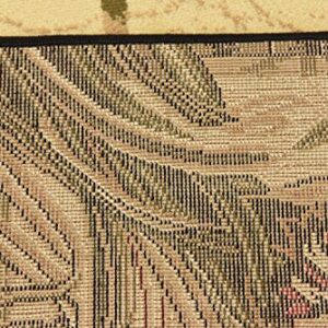 Unique Loom Barnyard Collection Area Rug - Farm (2' 7" x 10' Runner, Cream/ Black)