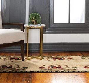 Unique Loom Barnyard Collection Area Rug - Farm (2' 7" x 10' Runner, Cream/ Black)