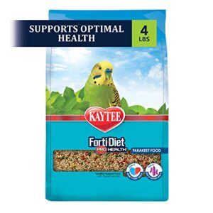 Kaytee Forti-Diet Pro Health Parakeet Pet Bird Food, 4 Pound