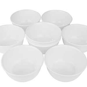 Corelle Livingware Winter Frost White 28 Ounce Glass Soup / Cereal Bowl (Set of 8)