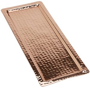 copperbull hammered copper rectengular tray (medium)