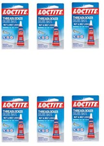 loctite heavy duty threadlocker, 0.2 oz, blue 242, 6 pack