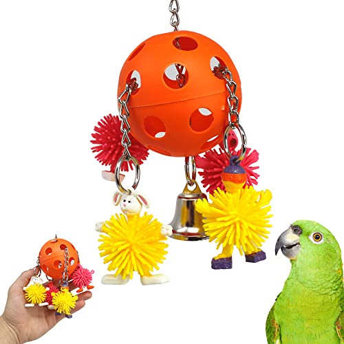 Bonka Bird Toys 1936 Ballspike Bird Toy Parrot cage Toys Cages African Grey Conure Cockatoo