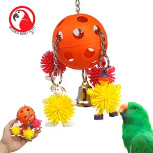 Bonka Bird Toys 1936 Ballspike Bird Toy Parrot cage Toys Cages African Grey Conure Cockatoo