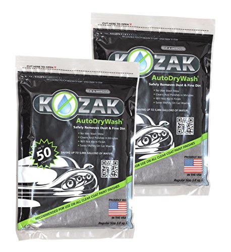 Kozak Auto Dry Wash Cloth 3.8 sq. ft. (Pack of 2)