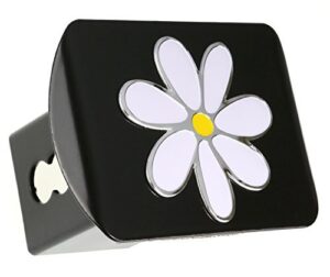 plumeria flower 3d emblem metal trailer hitch cover fits 2" receivers