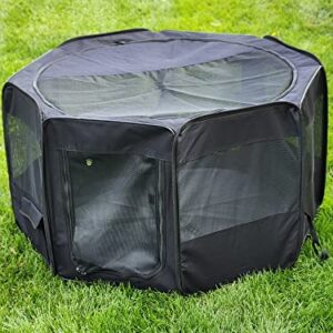 Portable Pet Playpen 45 * 45 * 22" Premium Large Size Puppy Kennel - Best for Small and Medium Size Dogs and Cats - Simple Folding Design for Easy Storage