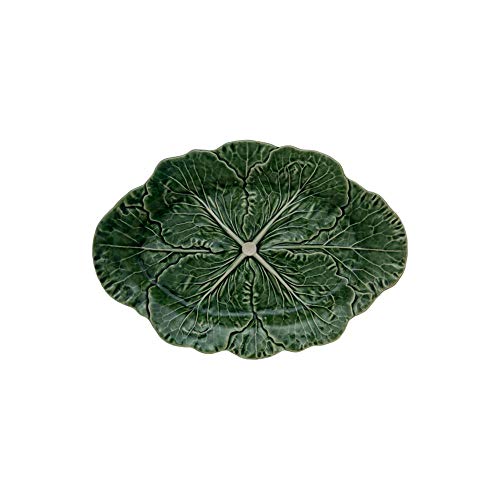 Bordallo Pinheiro Cabbage Green Oval Platter, Large