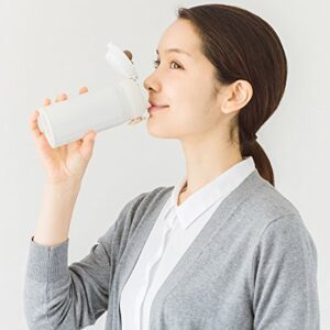 Thermos Water Bottle Vacuum Insulation Cellular Phone Mug [one-Touch Open Type] 350ml Pearl White JNL-352 PRW