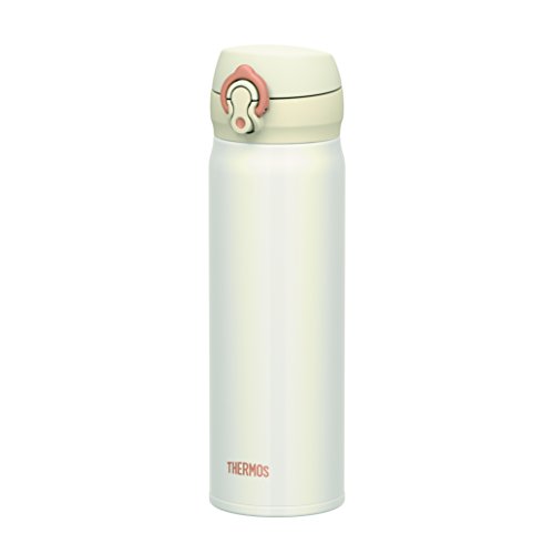 Thermos Stainless Steel Commuter Bottle, Vacuum insulation technology locks,0.5-L,Pearl White,[one-touch open type] ,JNL-502 PRW