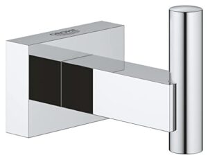 grohe 40511001 essentials cube robe hook, starlight chrome