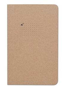 northbooks dotted bullet notebook journal | 5x8 dot grid journals | soft cover eco-friendly premium recycled cream color paper 96-pages | made in usa