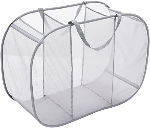 Whitmor Pop & Fold Laundry Sorter, Paloma Gray