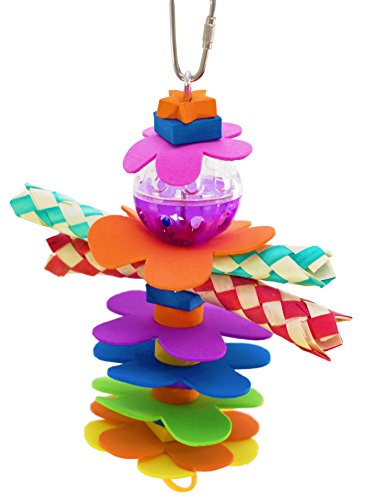 Bonka Bird Toys 1861 Flower Power Bird Toy Parrot cage Toys Cages Cockatiel parrotlet Conure