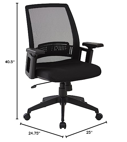 Work Smart SPX61522-3 Office Chair, Black