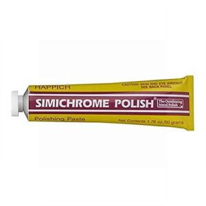 simichrome -polishes brass, chrome, gold, silver, aluminum, glass and plastic