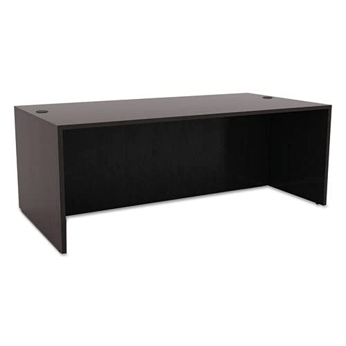 Alera Valencia Series Straight Front Desk Shell, 71" x 35.5" x 29.63", Espresso