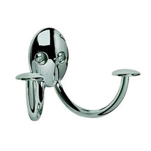 spectrum 3.75 in. l silver steel small stratford double hook 1 pk