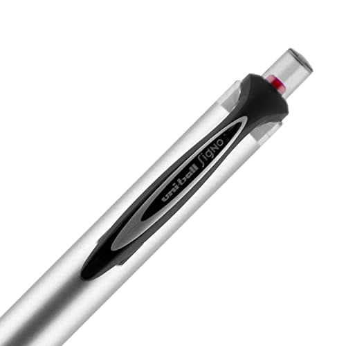 uni-ball 65872 Impact 207 Rollerball Retractable Gel Pen, Red Ink, Bold, 1/Ea