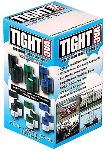 Tightvac with Box Dark Green Caps/Black Bodies Set of 3