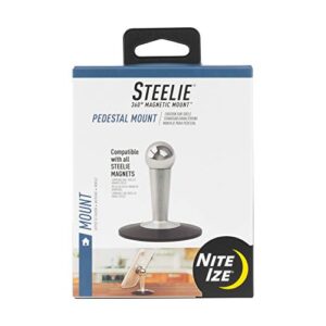 nite ize original steelie tabletop stand - additional pedestal stand for steelie magnetic phone + tablet mounting systems