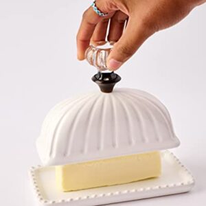 Mud Pie Door Knob Butter Dish