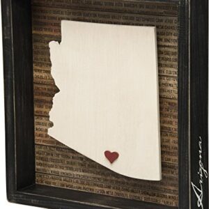 Primitives by Kathy 28226 Arizona Wanderlust Box Sign, 9.75" x 10.5"