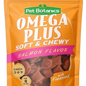 Pet Botanics 12 oz. Pouch Omega Plus, Soft & Chewy, Salmon Flavor, with 500 Treats Per Bag, The Choice of Top Trainers