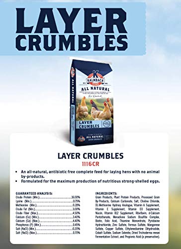 Kalmbach Feeds All Natural Layer Crumble, 50 Lb