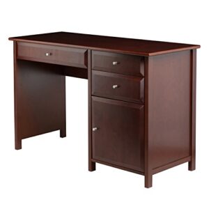 winsome delta home office, walnut