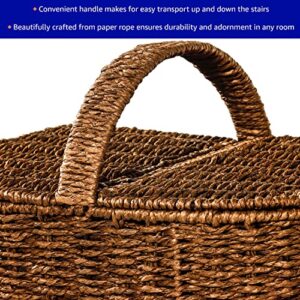 Trademark Innovations 15.25" Storage Stair Basket With Handle