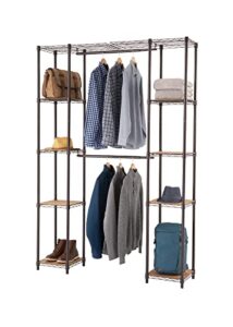 trinity expandable closet organizer, dark bronze